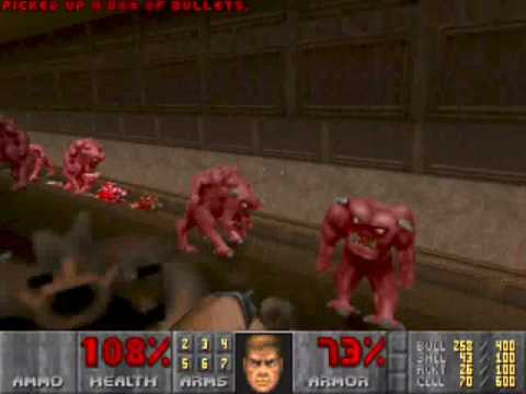 Doom 2 - Hell on Earth - Level 23 - Barrels O' Fun - YouTube