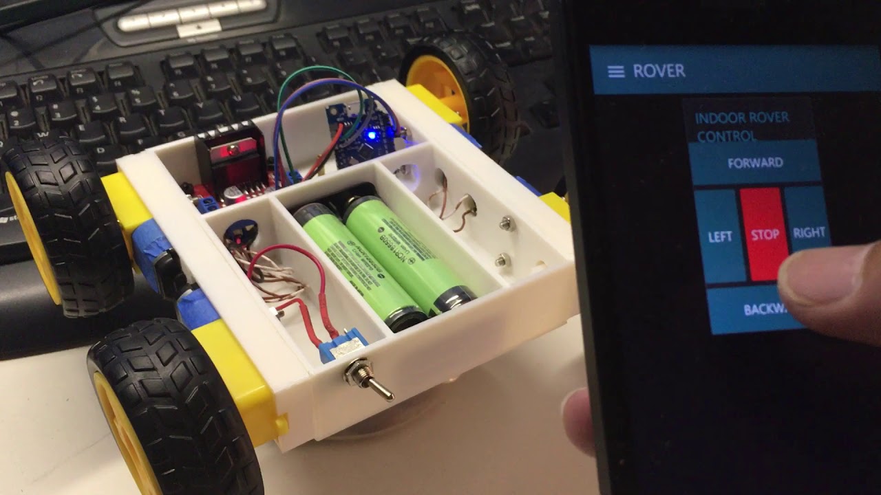 MQTT 4wd Indoor Rover - YouTube