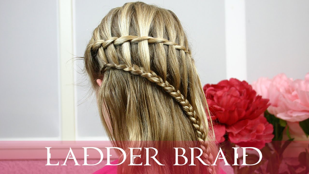 How to make a Ladder Braid out of a Waterfall Twist - YouTube