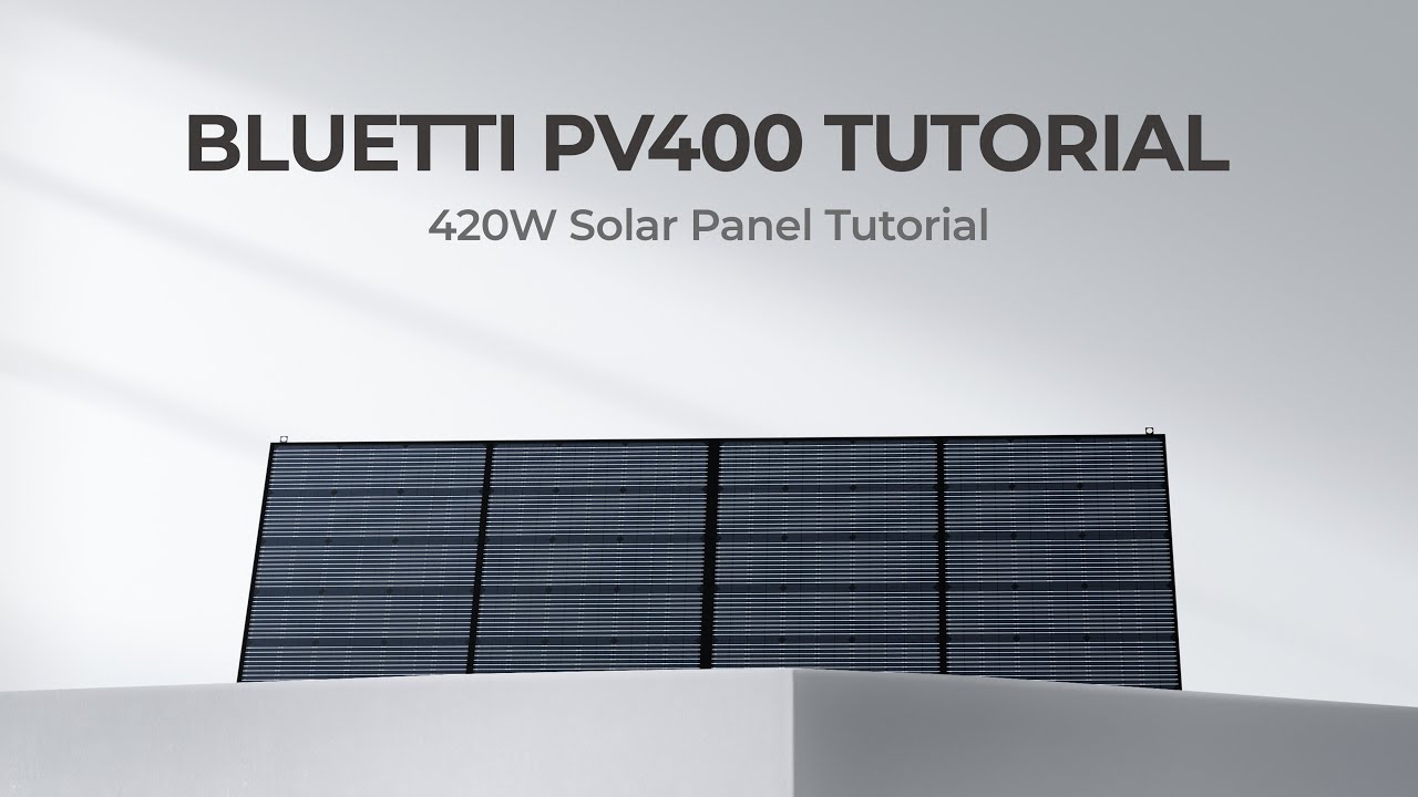 PV400 | Solar Panel Tutorial - Go IT