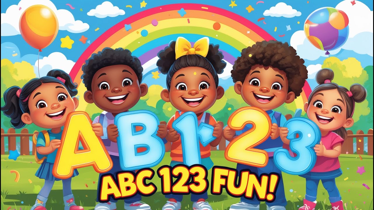 ABC 123 Song for Kids Learn Letters, Numbers & Colors with Fun! - YouTube