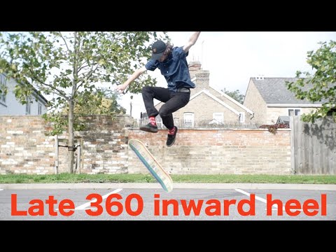 Learning late 360 inward heel flips! - YouTube