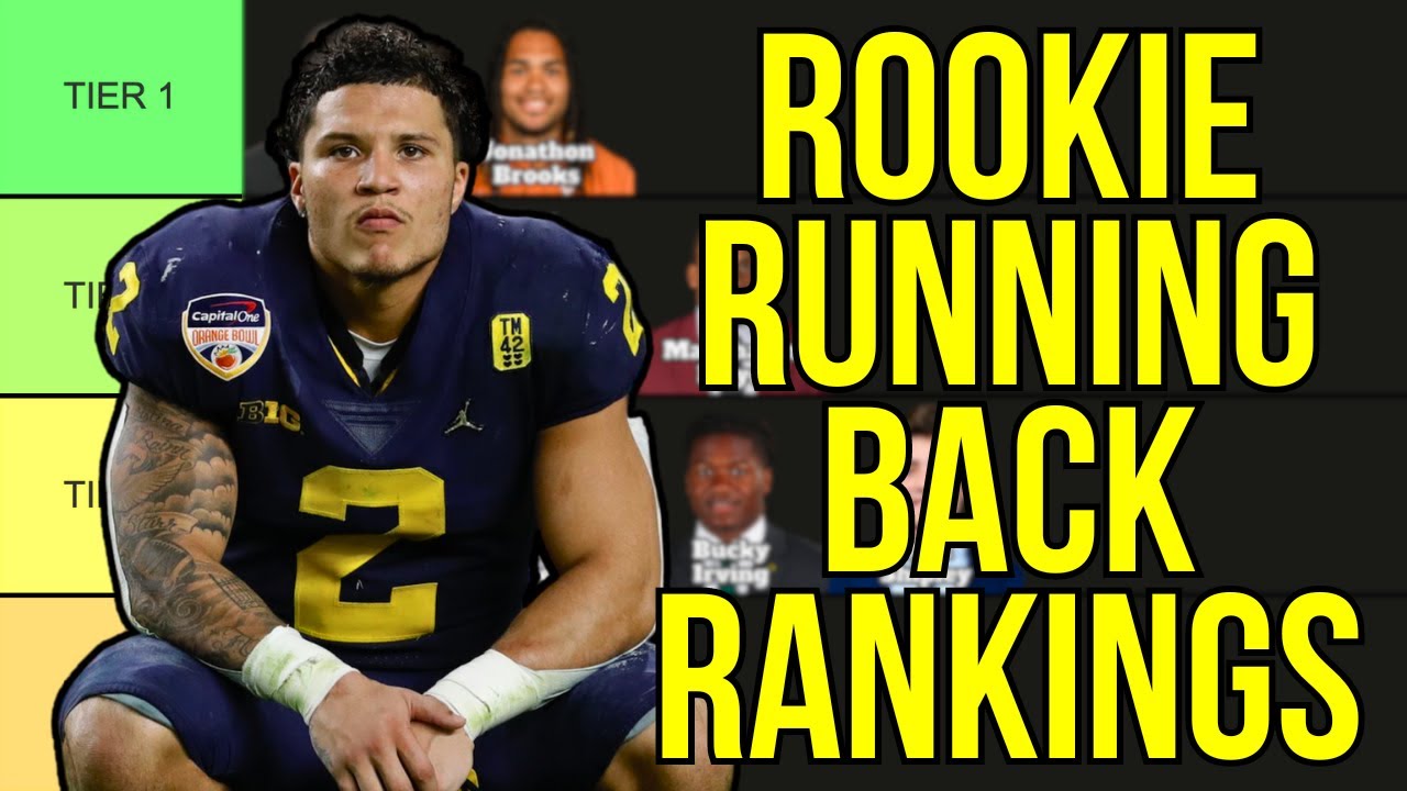 Top 10 Rookie RB Rankings w/Tiers - 2024 Dynasty Fantasy Football - YouTube