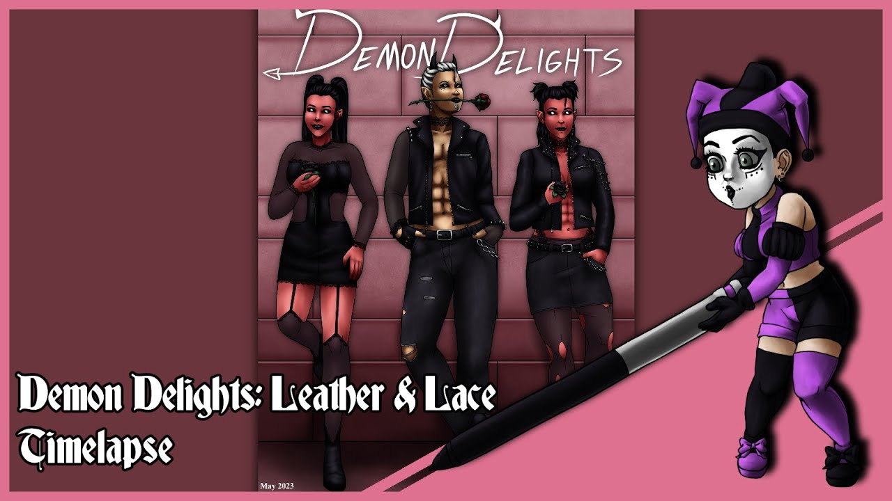 Demon Delights: Leather & Lace [Timelapse] - YouTube