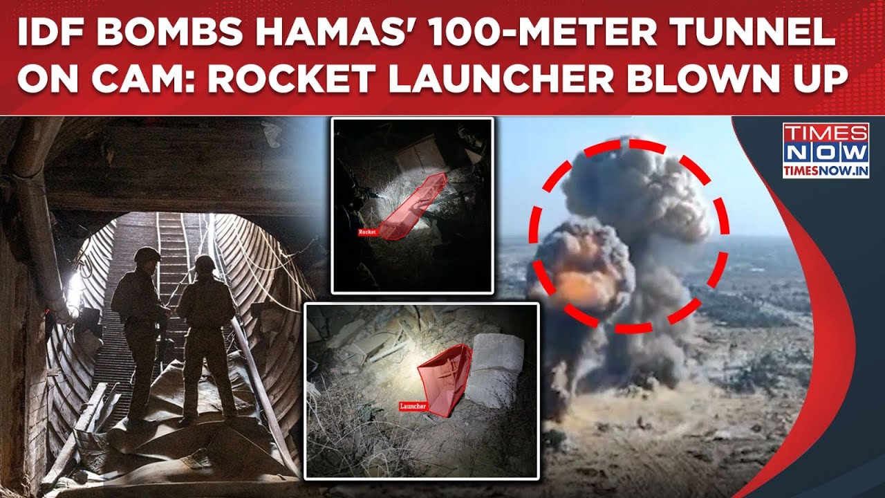 IDF Locates, Bombs 100-Meter Long Hamas' Tunnel| On Cam: Rocket ...