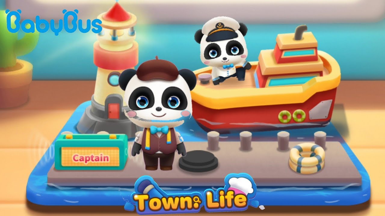 Captain | Baby Panda's Town : Life | Baby Bus | Baby Panda Kids Game ...