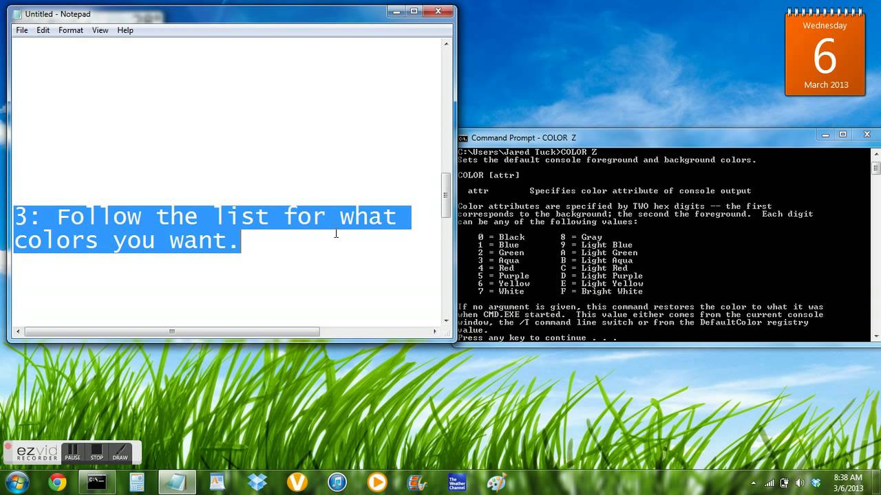 How To Change Text Colors In Command Prompt CMD In HD YouTube How To Change Text Colors In Command Prompt CMD In HD YouTube