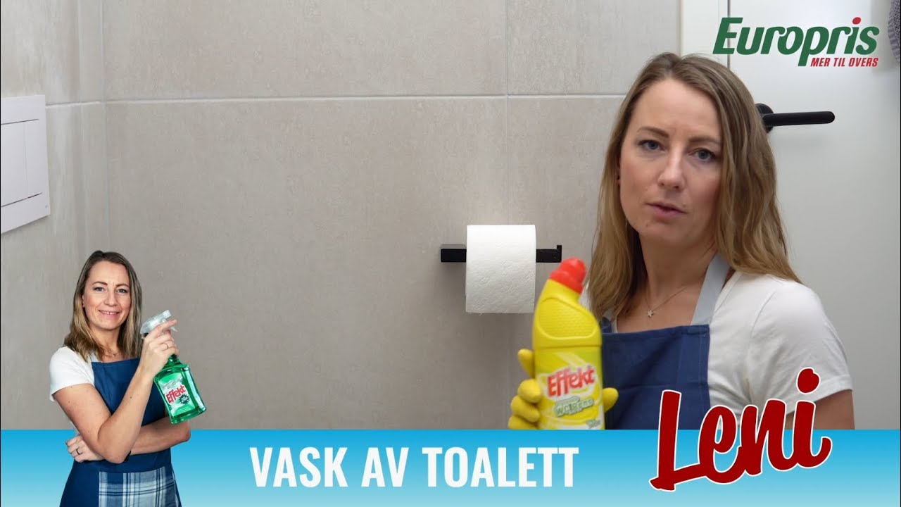 Rengjøring av toalett - Effekt WC-rens og Effekt Baderomsspray - YouTube