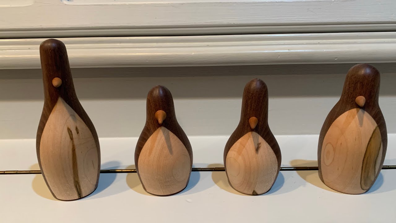 These sold immediately! - Woodturning Penguins - YouTube