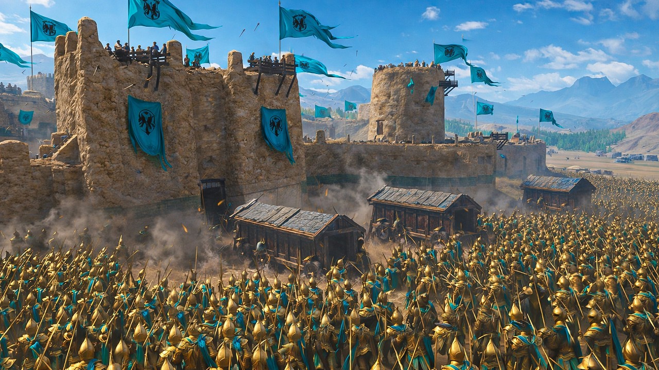 500 Noldor Elves Attack 2,500 Khuzait Dessert- LOTR | Mount & Blade 2 ...
