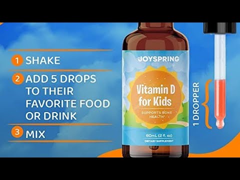 JoySpring Vitamin D3 K2 Kids Vitamins Review | Children's Supplement - YouTube
