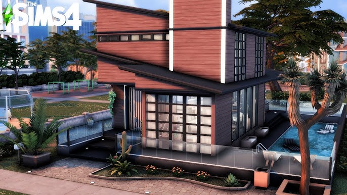 Modern Elegance Mansion No Cc Sims 4 Speed Build
