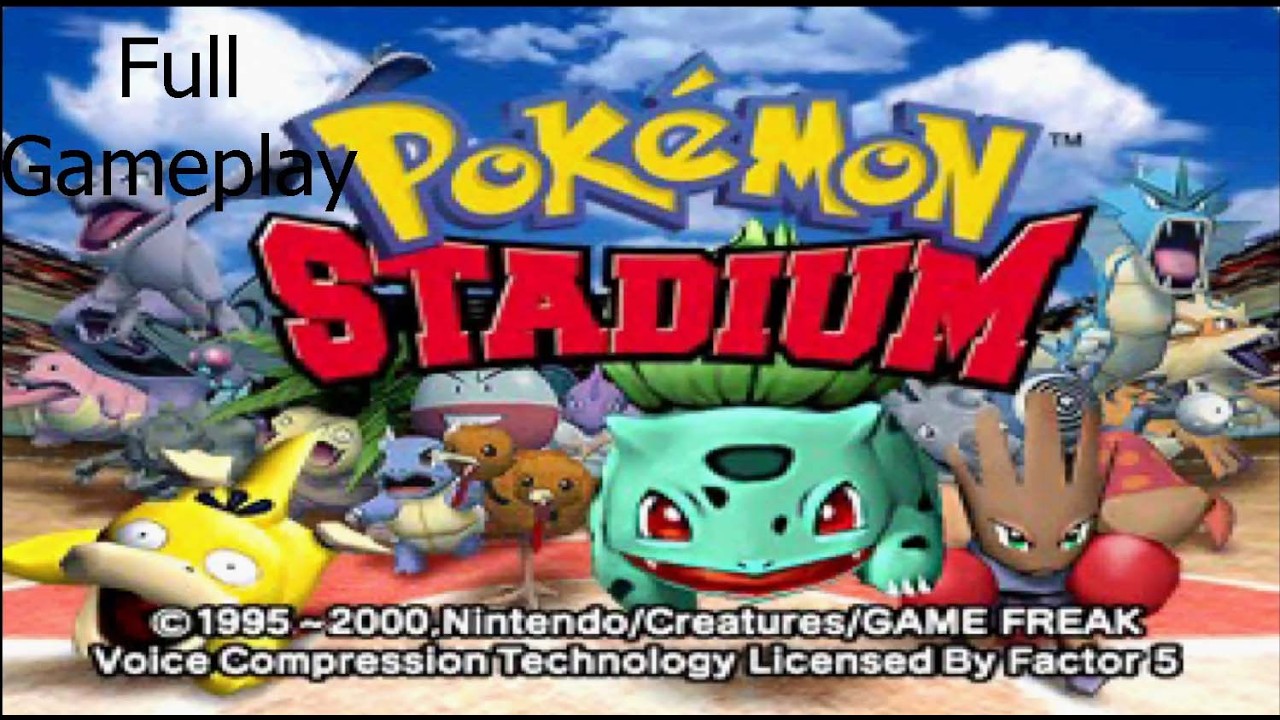 Pokemon Stadium (N64) R1 Full Gameplay - YouTube