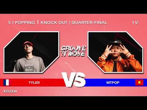 Groove'N'Move Popping Battle 2023 - 1/4 final - TYLER vs. MT POP - YouTube