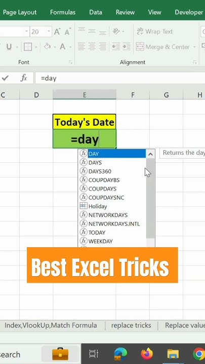 Excel Tips 😱 To enter today date inExcel | Excel Shortcuts #shorts #shortvideo #shortsfeed # ...