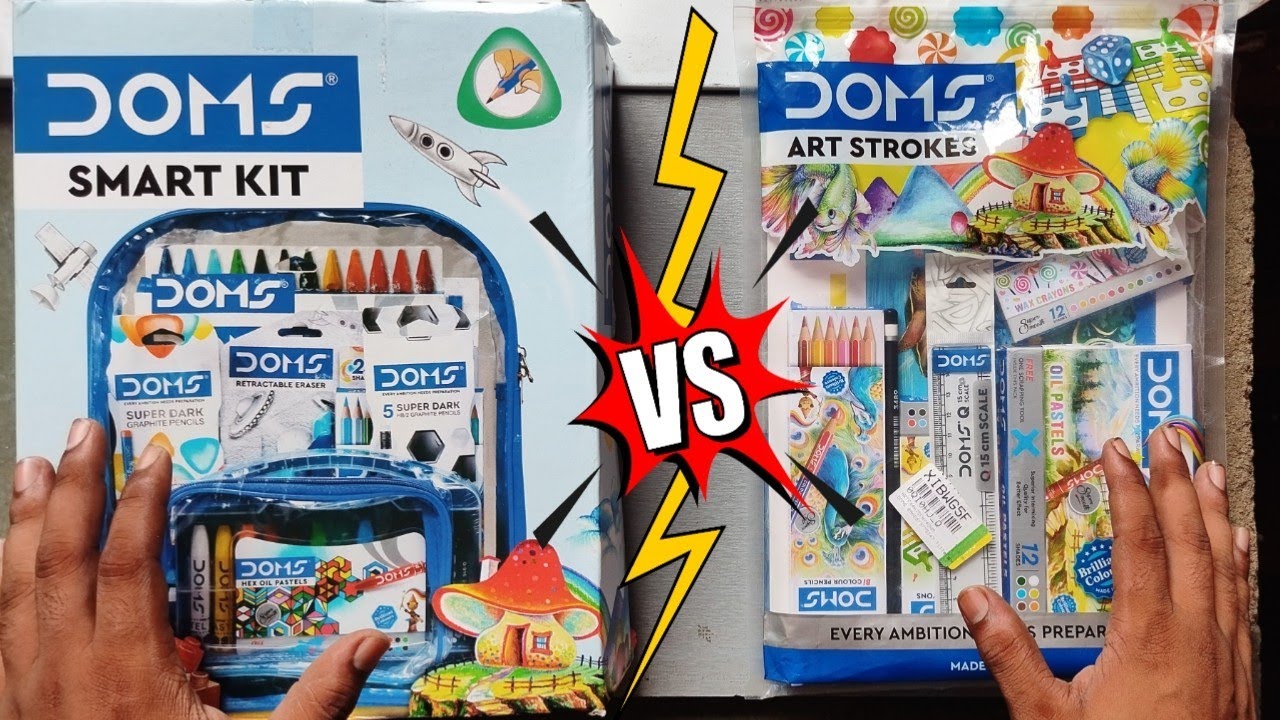 Ultimate Doms Smart Kit Vs Doms Art Strokes Kit Unboxing And Review ...
