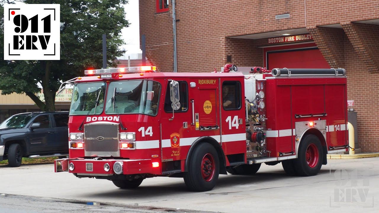 Boston Fire Truck Responding | Engine 14 - YouTube