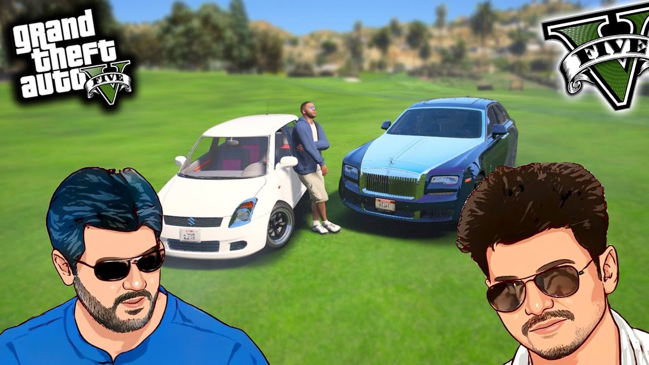 GTA 5 Tamil - THALA & THALAPATHY Cars | DRIVING to GARAGE | Tamil Games ...