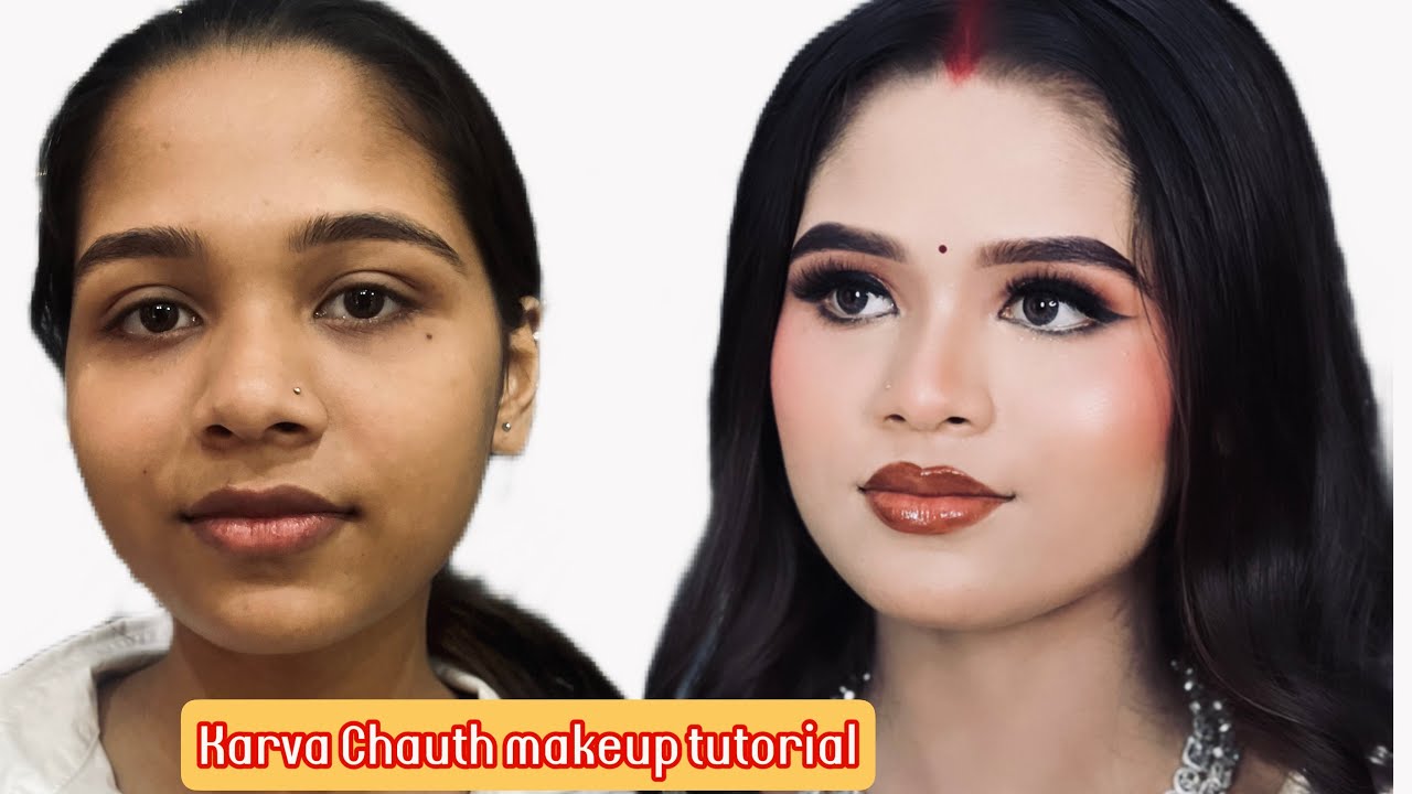 Very Easy karva chauth makeup tutorial 2023 | step by step makeup tutorial | makeup by Karishma ...