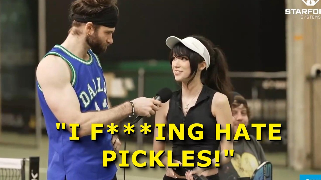 Emiru first time playing Pickleball - YouTube