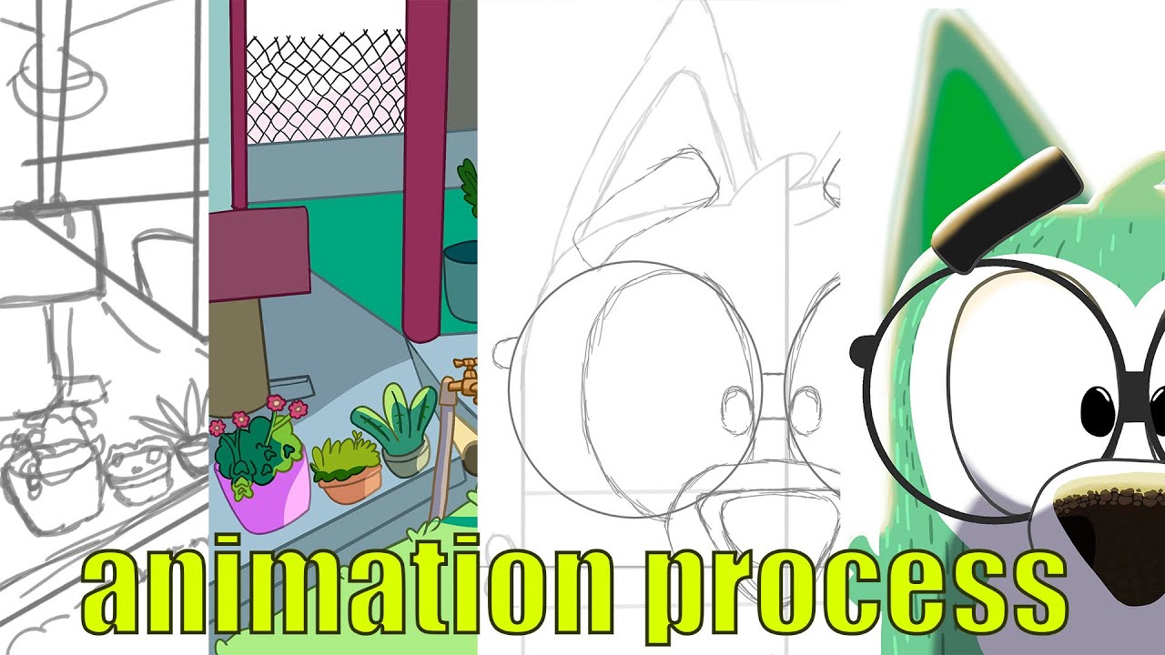 bluey animation process (Fan animation style bluey bingo poor little ...