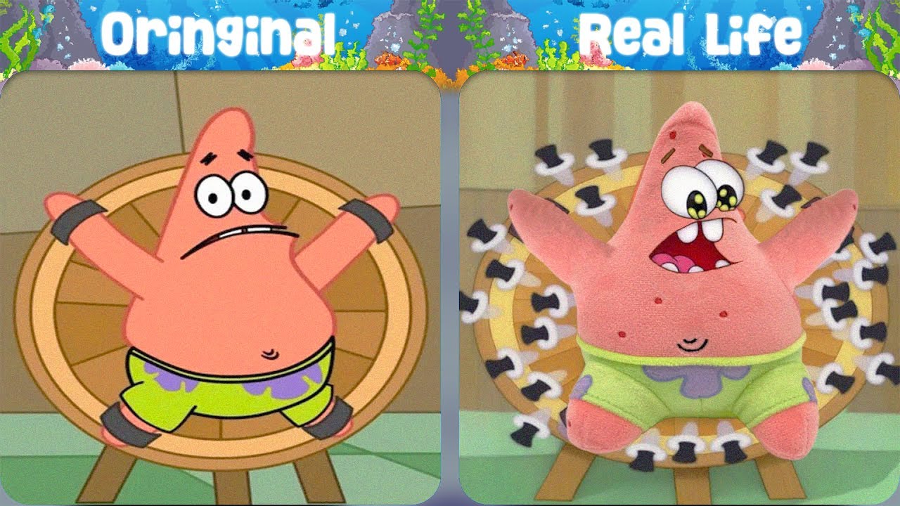 Patrick new magic trick! 😂 | SpongeBob Original vs Real life ...