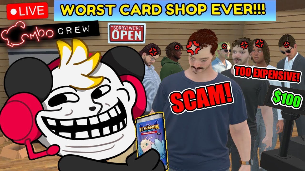 Making the WORST CARD SHOP EVER!!! | TCG Card Shop Simulator - YouTube
