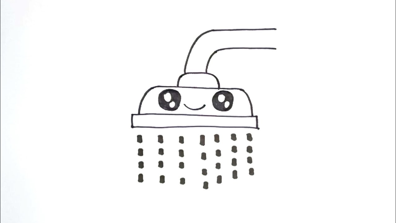 How To Draw A Cute Shower / Cara Menggambar Shower Yang Lucu - YouTube