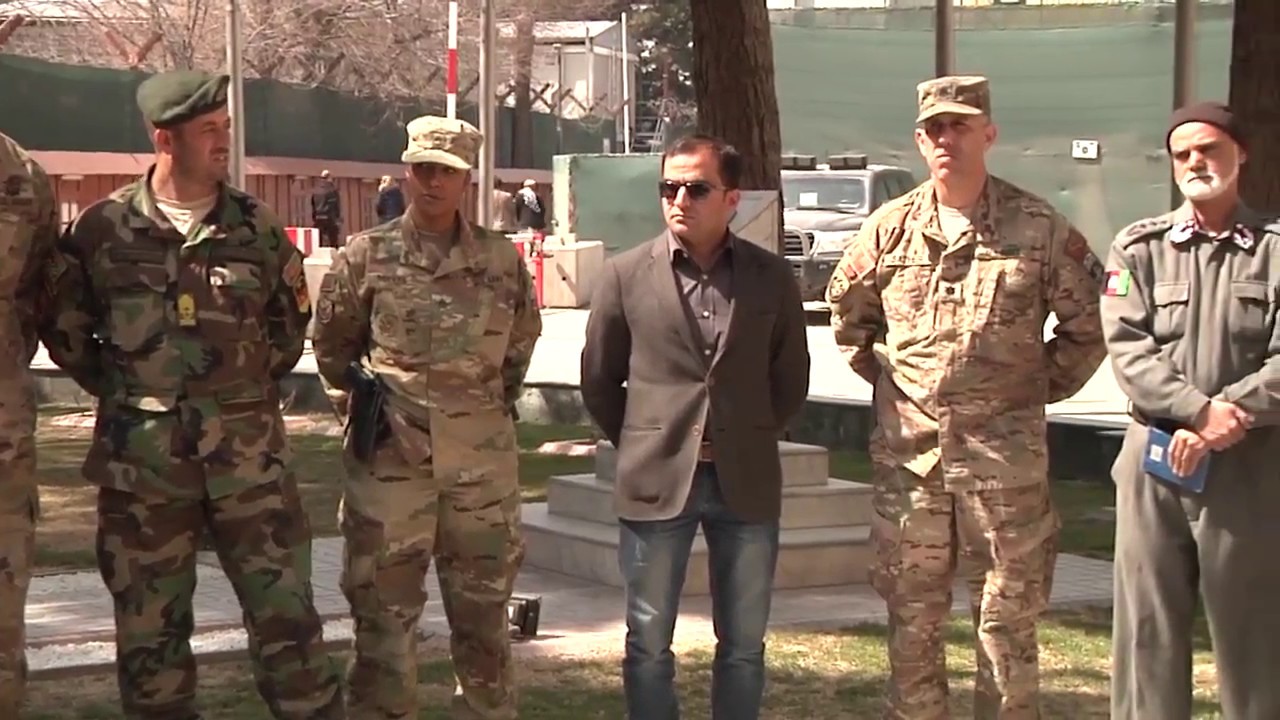 nvictus Games flag presentation at Resolute Support HQ, Kabul ...