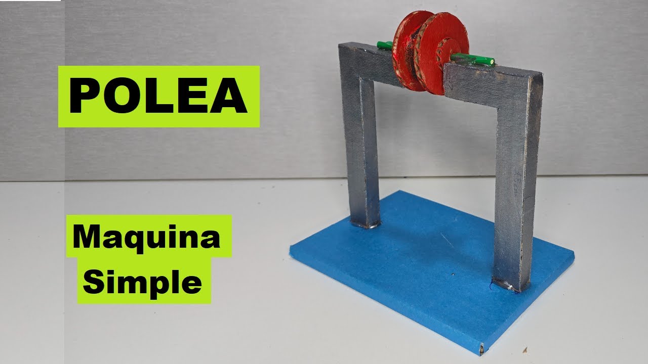 Cómo Hacer una Polea Casera de Cartón | Maquina Simple - YouTube