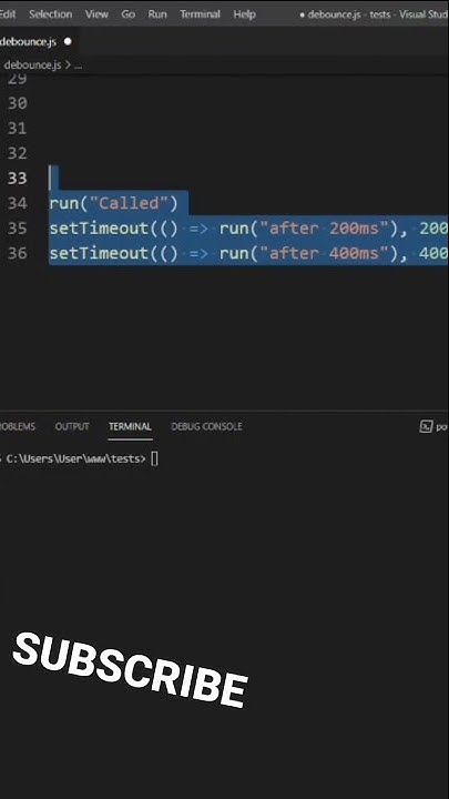 Debounce Your Function In Javascript Youtube 