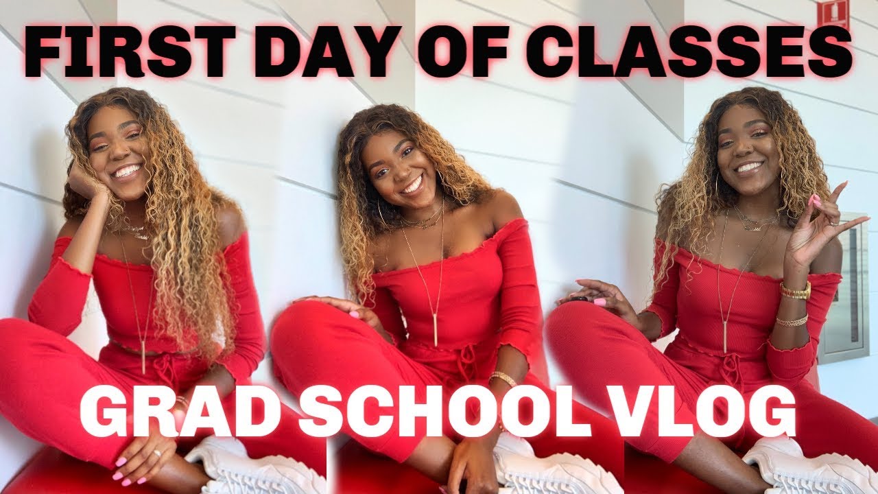 FIRST DAY OF GRAD SCHOOL CLASSES VLOG || BrelynnBarbie - YouTube