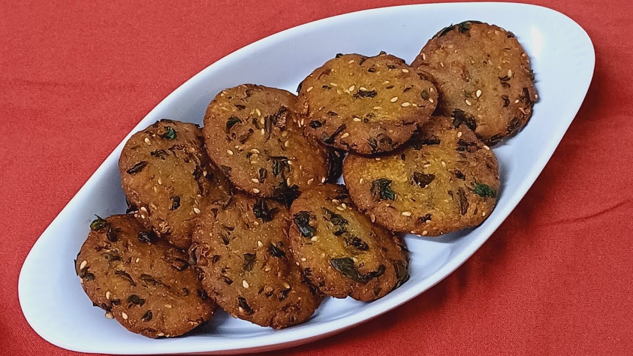 Methi Bajra vada recipe / Winter Special snack recipe / Millet recipe ...