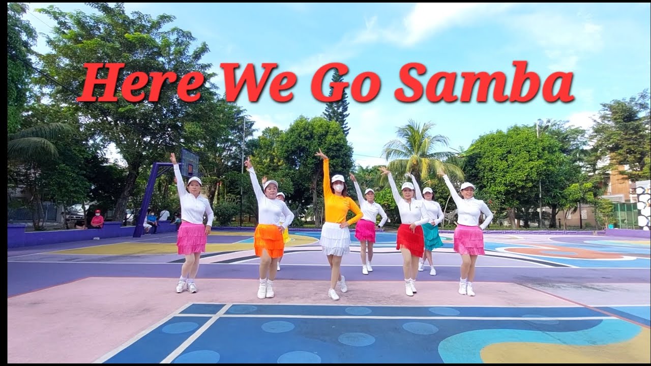 Here We Go Samba Line Dance (Improver) - YouTube