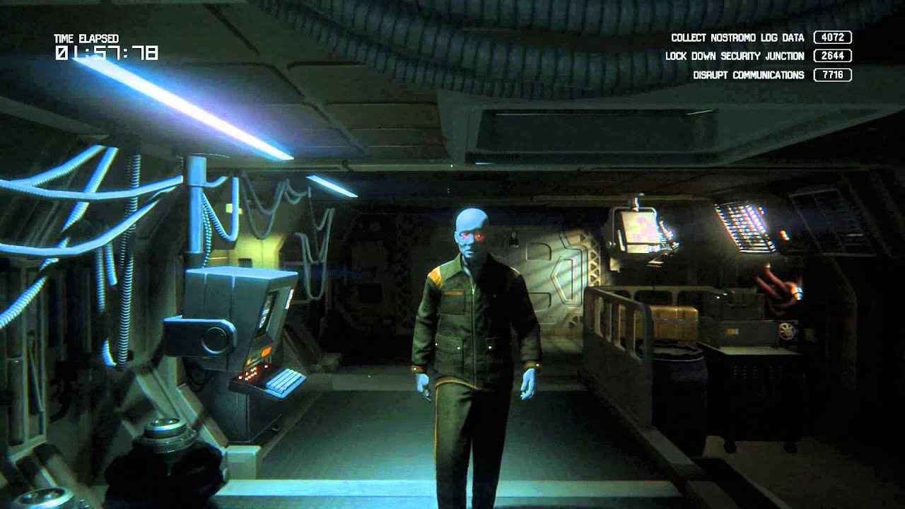 [Alien: Isolation] Cat&Mouse with a Working Joe - YouTube