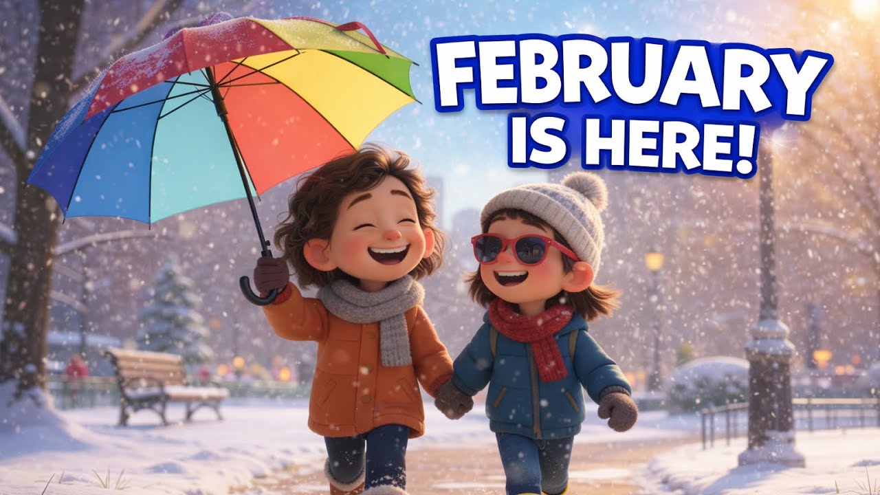 February Song for Kids 📅 ️ | Months of the Year Song | Preschool ...