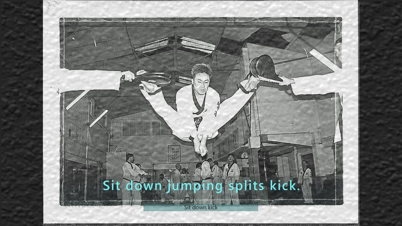 Sit down jumping splits kick - YouTube