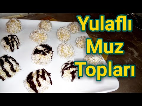Yulaflı Fit Muz Topları // 3 malzemeli atıştırmalık