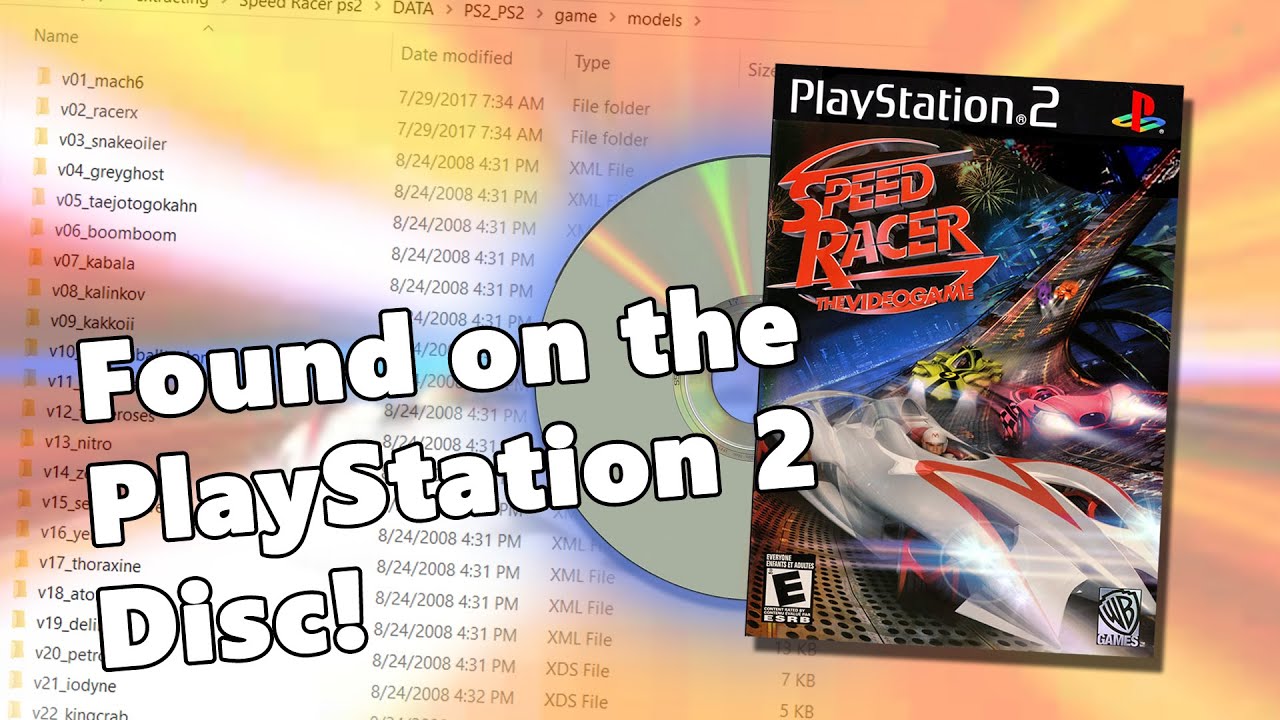 Speed Racer: The Videogame ~ Videos found on the PlayStation 2 disc ...