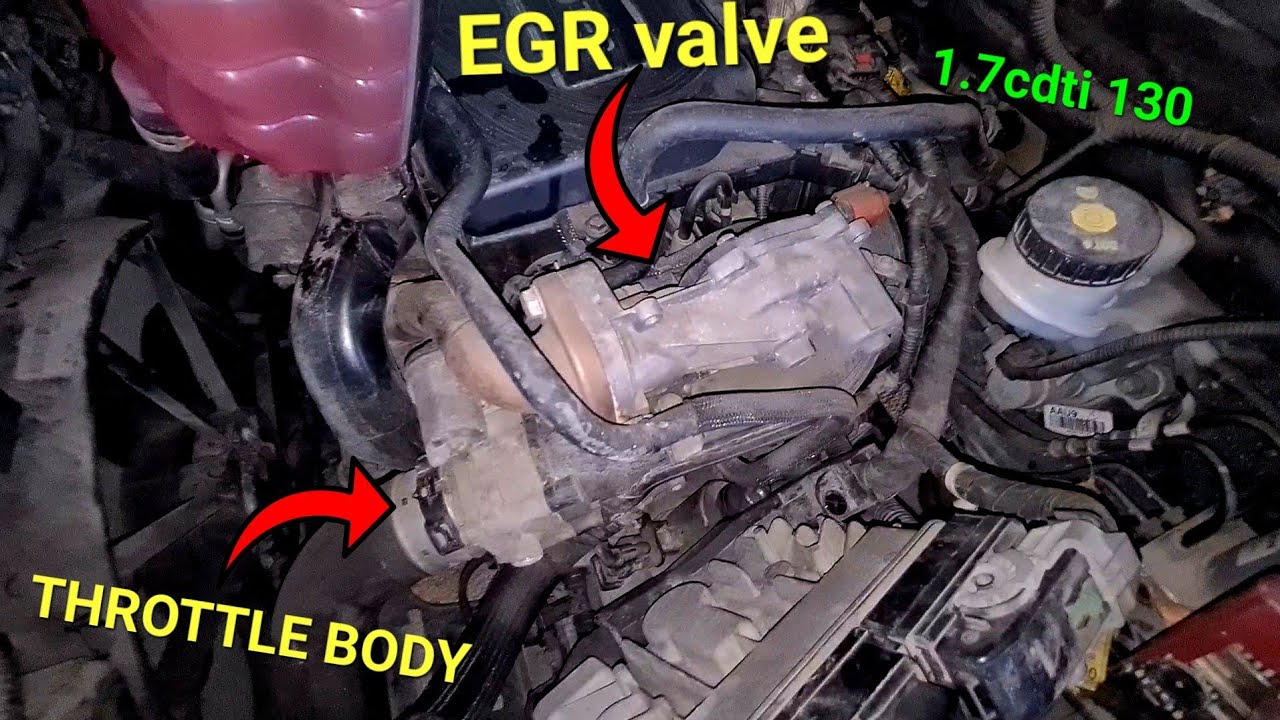 EGR Valve, Throttle Body And MAP Sensor Cleaning | 1.7cdti 130PS Opel ...