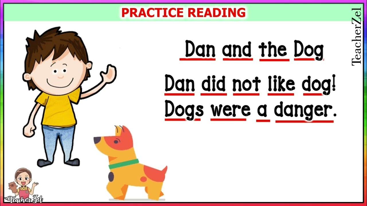 DAN AND THE DOG (ALPHABET STORIES) @teacherzel - YouTube