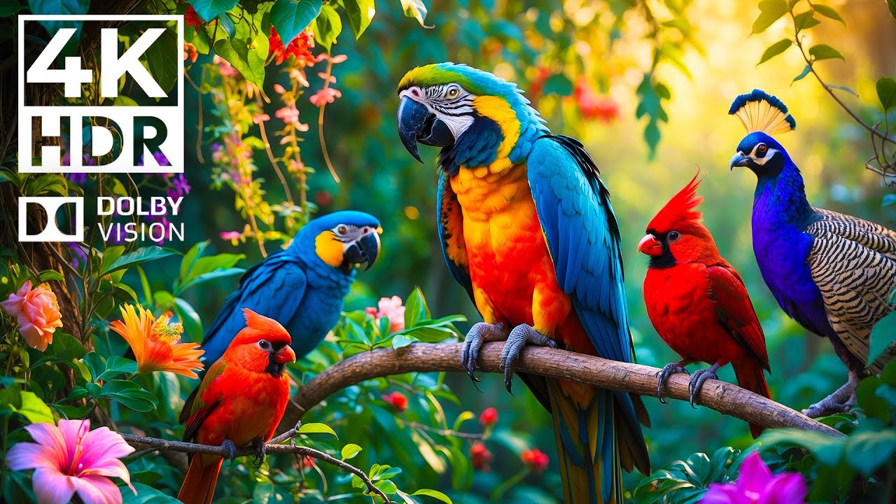 Immersive Jungle Wildlife Experience in 4K HDR 60FPS | Cinematic Dolby ...