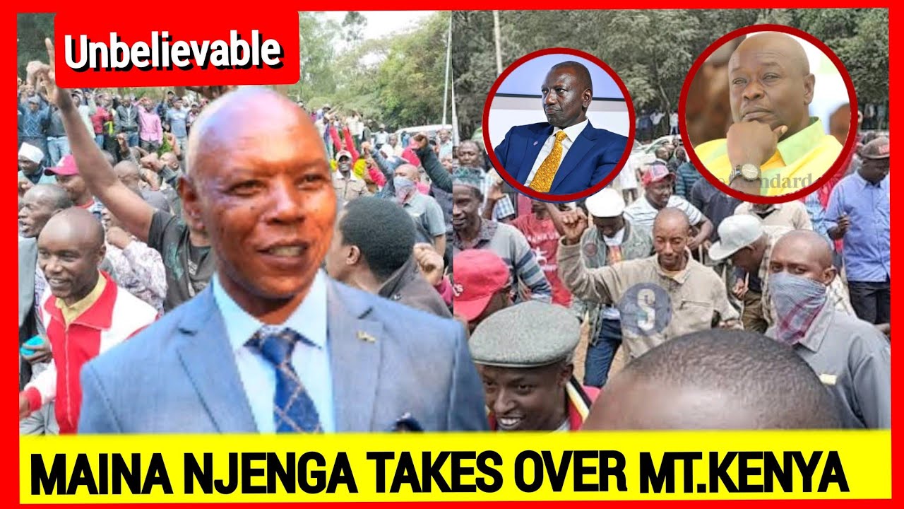HUGE CROWD SINGING MAU MAU SONGS JOINS MAINA NJENGA OUTSIDE NAKURU ...