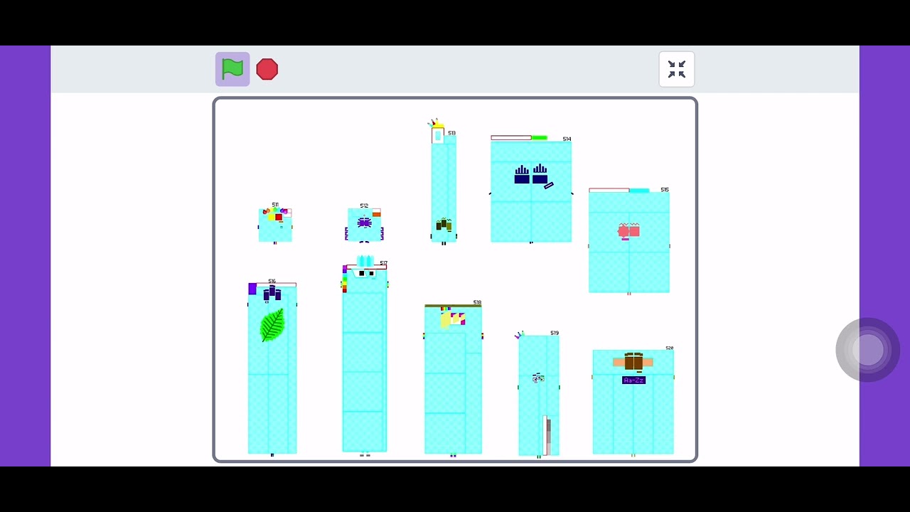 Number blocks 511-520 - YouTube