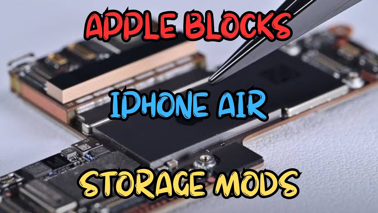 APPLE BLOCKS IPHONE AIR STORAGE MODS - YouTube