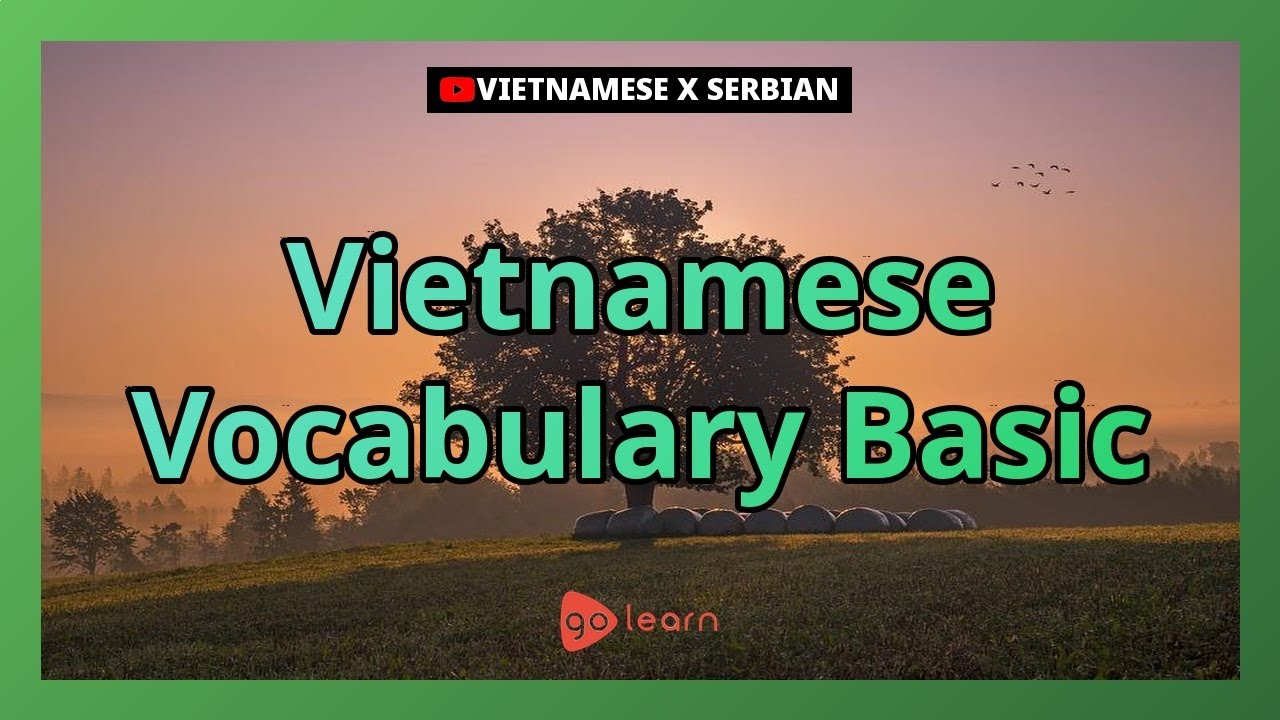 Vietnamese Vocabulary Basic | Golearn - YouTube