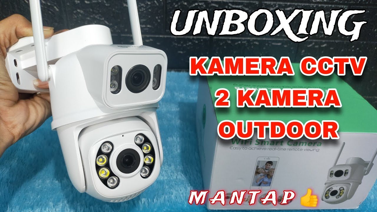 Unboxing Kamera CCTV Outdoor 2 Kamera Bisa Berputar Super Mantapppp ...