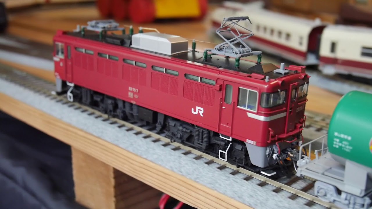 HO/16番 TOMIX ED79-0 DCC sound (Digitrax SDH186MT) タキ＆コキ15両牽引 - YouTube