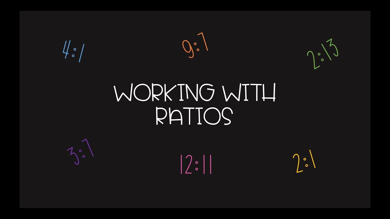 Working with Ratios - YouTube