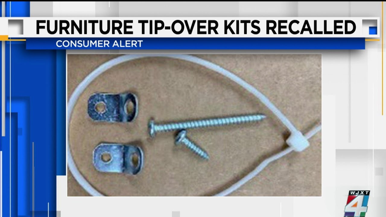 Recall alert for furniture tip-over kits - YouTube